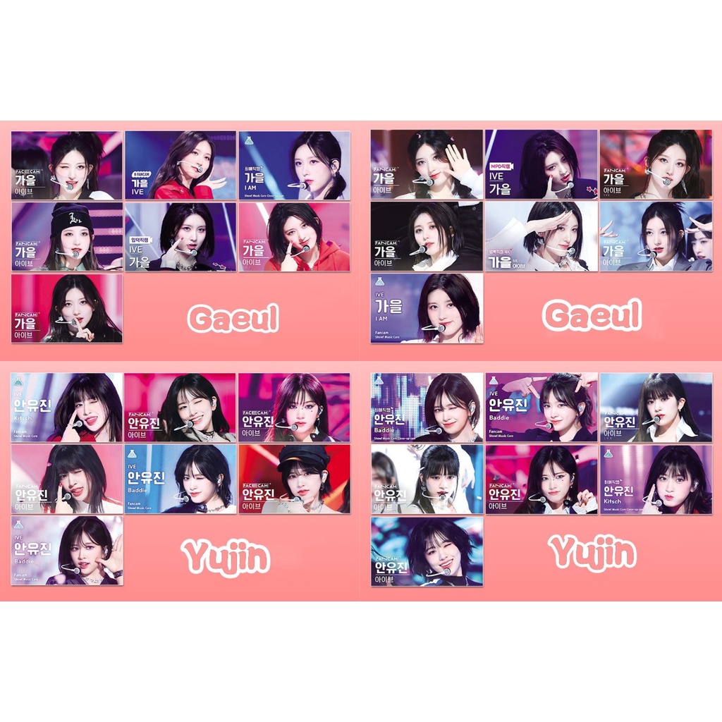 4-7pcs/set IVE HAPA KRISTIN 1st EP I'VE MINE Photocards Special Edition Babysbreath Lomo Cards ...