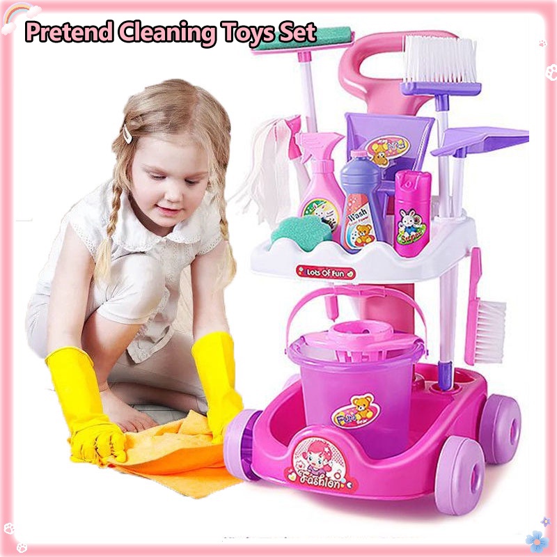 Pretend Cleaning Toys Set Toys for Kids Girl Boy To Develop Good Habits ...