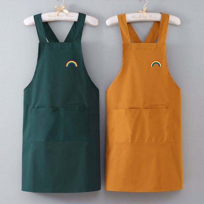 Customized logo printed kitchen apron, nail art, milk tea, coffee shop ...