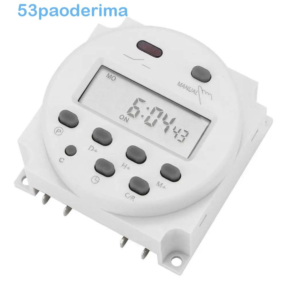 PAODERIMA LCD Digital Programmable Timer, Simple Operation 12V24V220V CN101A Timer Switch, Built ...