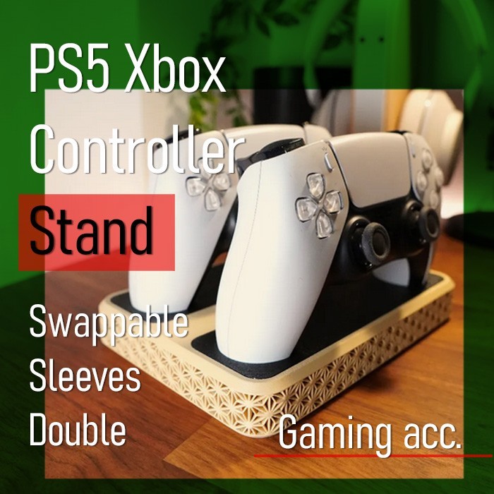 Dualsense XBOX PS5 Controller Stand Swappable Double DESKTOP Stick ...