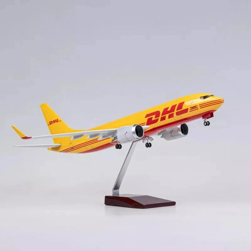 1:85 47cm DHL Boeing B737 Airliner Airplane with Light and Wheel ...