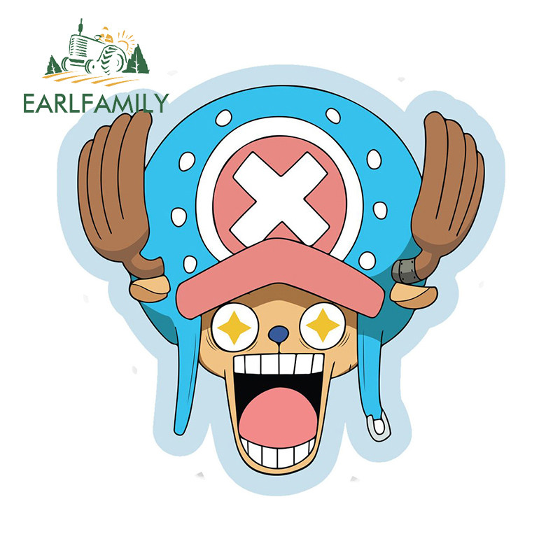 EARLFAMILY Tony Tony Chopper Car Stickers Anime Peeker Cute ...