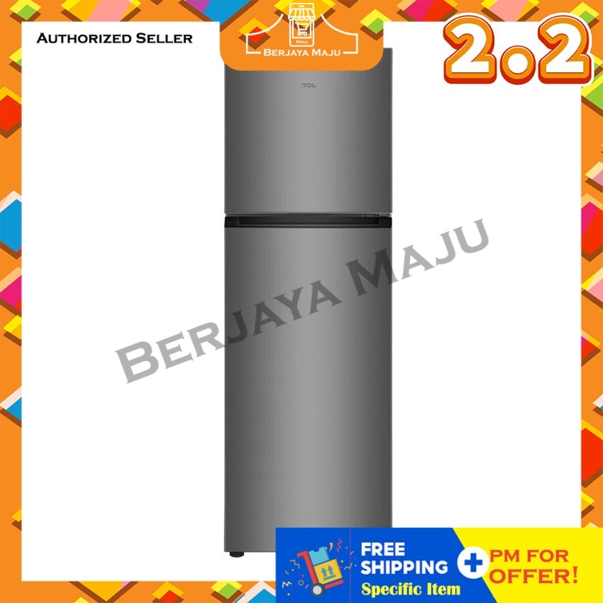 TCL 330L 2 Door Refrigerator TRF-330WMY (Crystal Ash Grey) | Shopee Malaysia