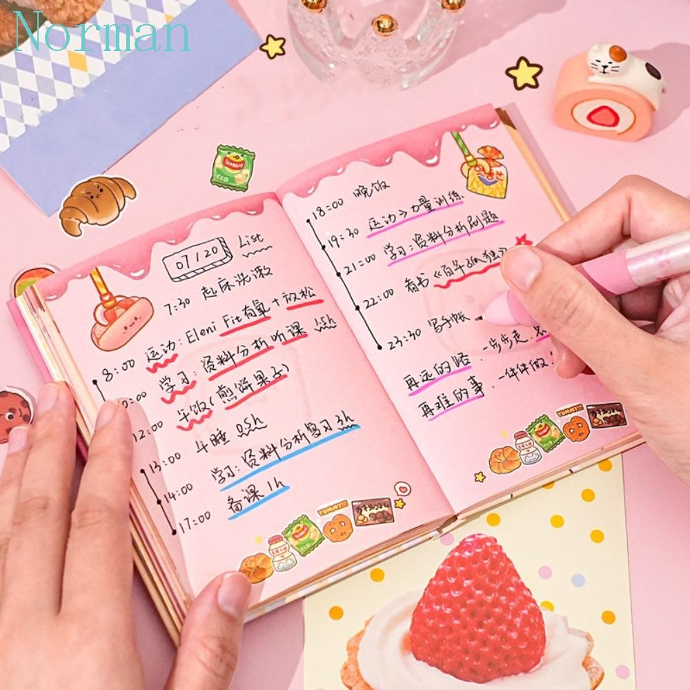 NORMAN Gashapon Mahines Notebook, Cute Kawaii Bread Notebook, Portable ...