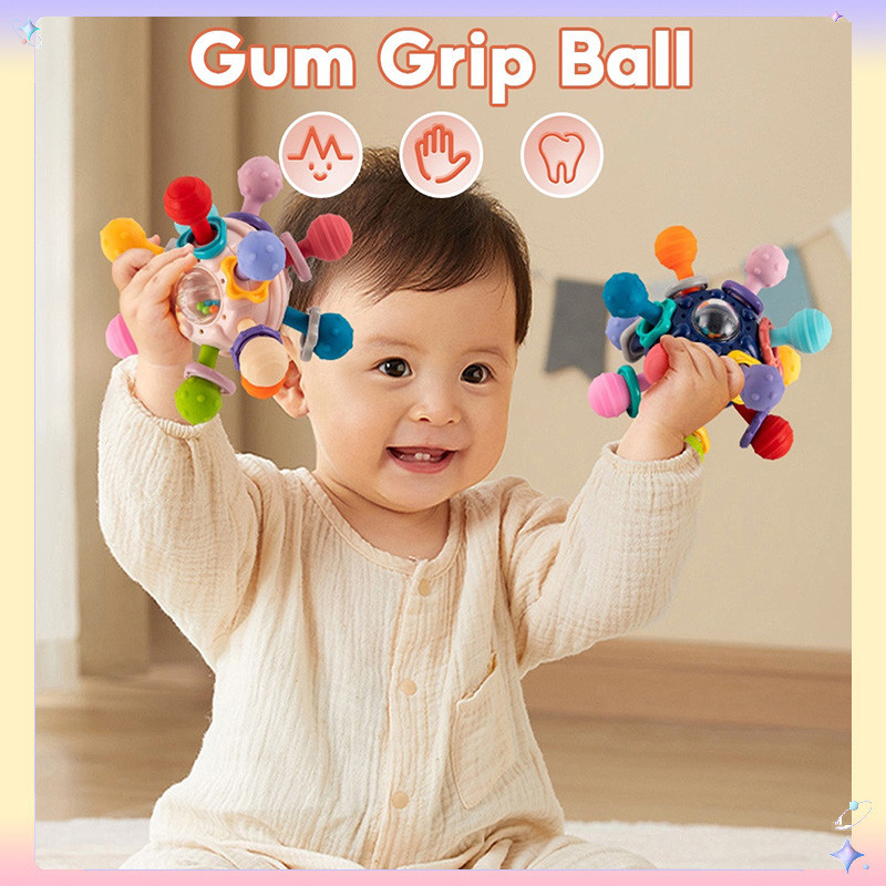 Baby Rattle Manhattan Hand Ball Newborn Baby Teething Teether Sensory ...