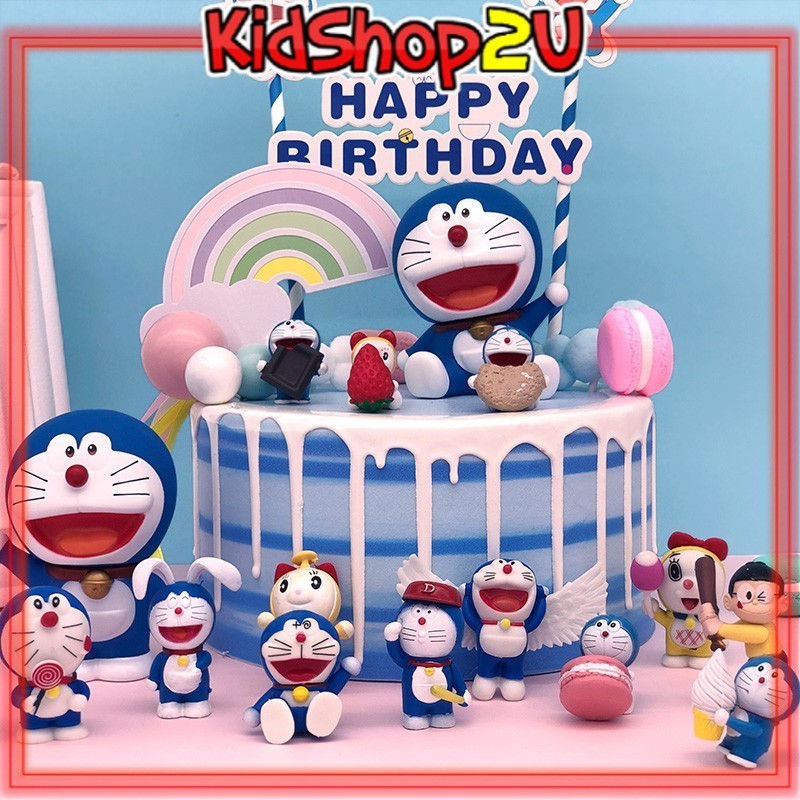 Cake Figurines Topper Decoration Doraemon | Shopee Malaysia