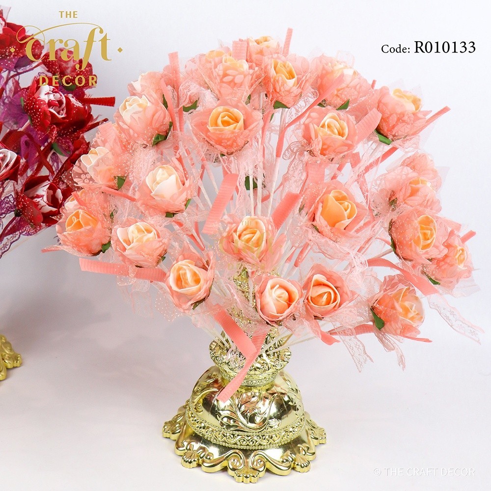 The Craft Decor 50pcs Marble Color Rose Bunga Telur | Gift Kahwin ...