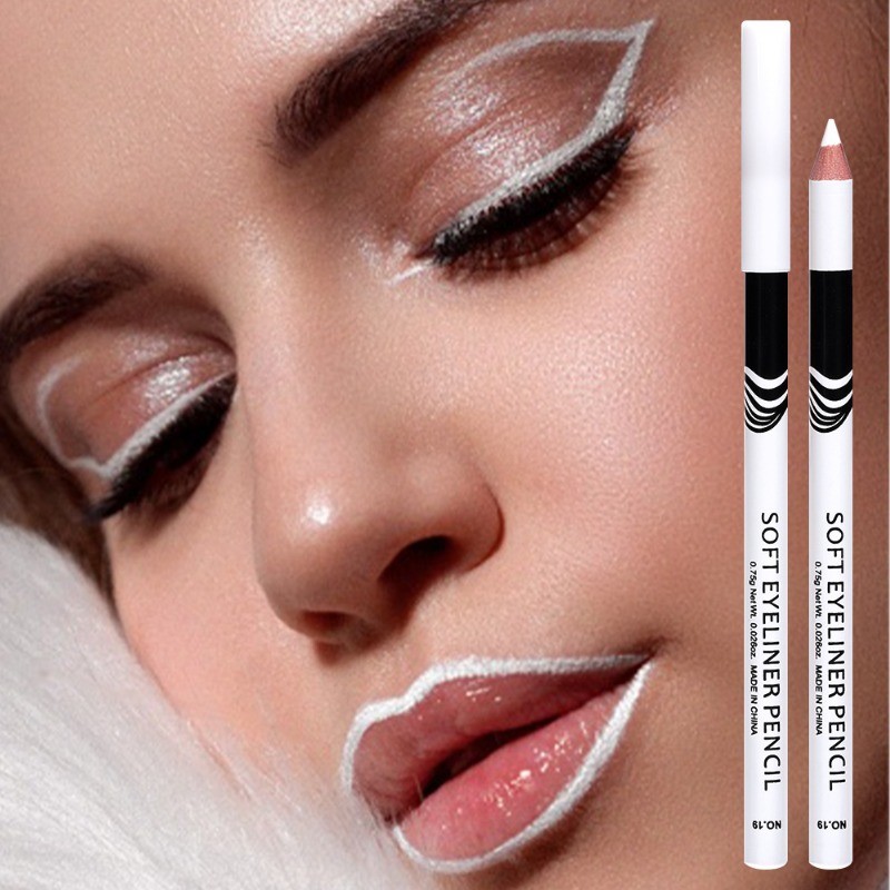 Long-Lasting White Eyeliner Pencil Waterproof Smooth Quick-Dry No ...