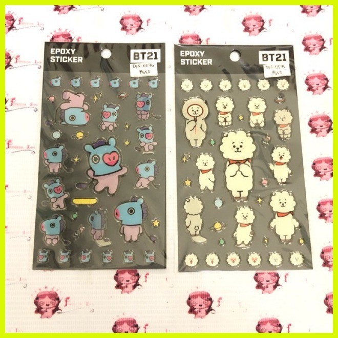 , BTS BT21 x Monopoly Epoxy Sticker | Shopee Malaysia