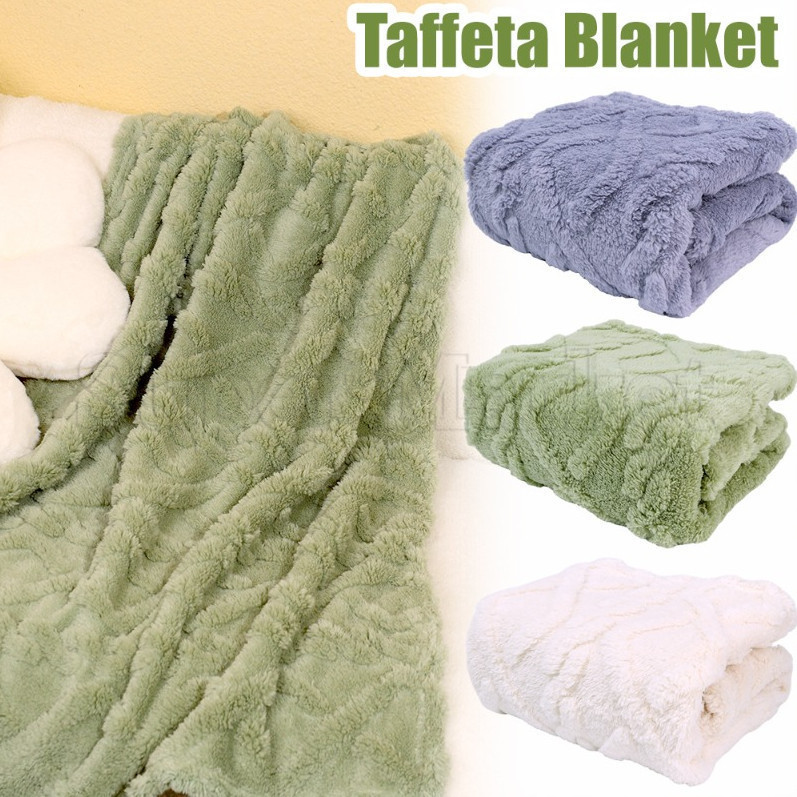 Jacquard Coverings for Offices - Soft Solid Color Blanket - Napping ...