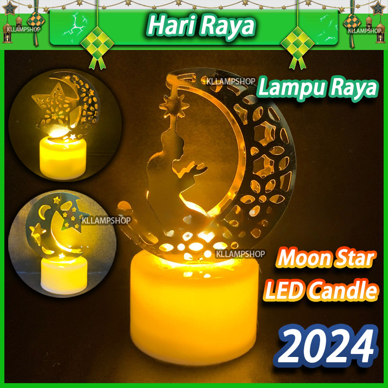 Lampu Raya Candle led Light 2024 Hari Raya Decoration Light Eid Mubarak ...