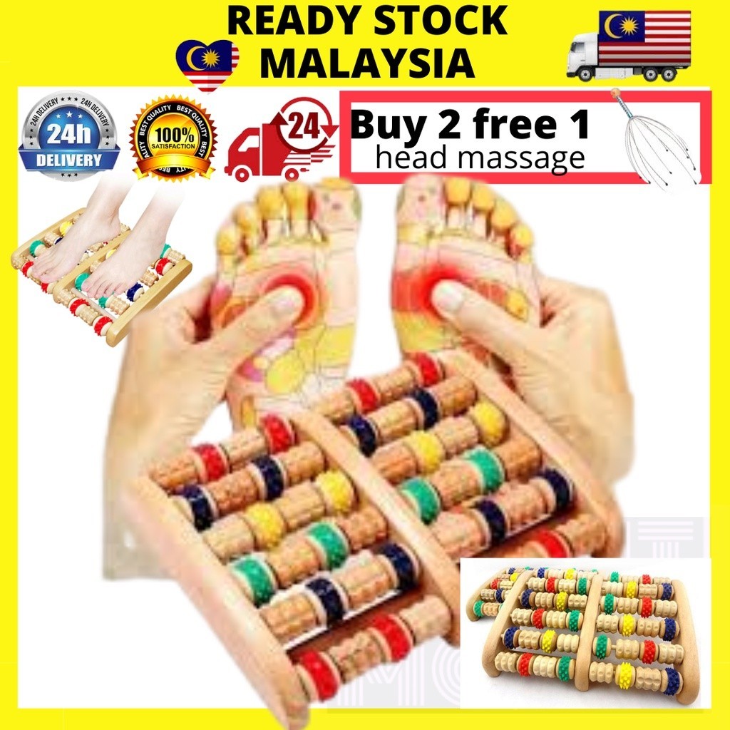 Foot Massage Roller Wooden Massager Hand Massage Foot Therapy Alat