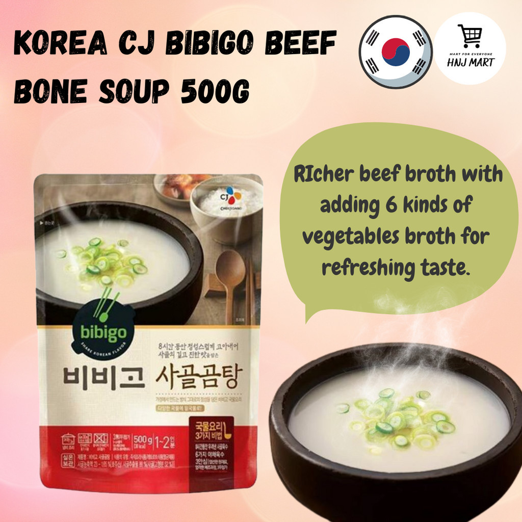Korea CJ Bibigo Beef Bone Soup 500g Sarigomtang Korean Beef Bone Soup Base | Shopee Malaysia