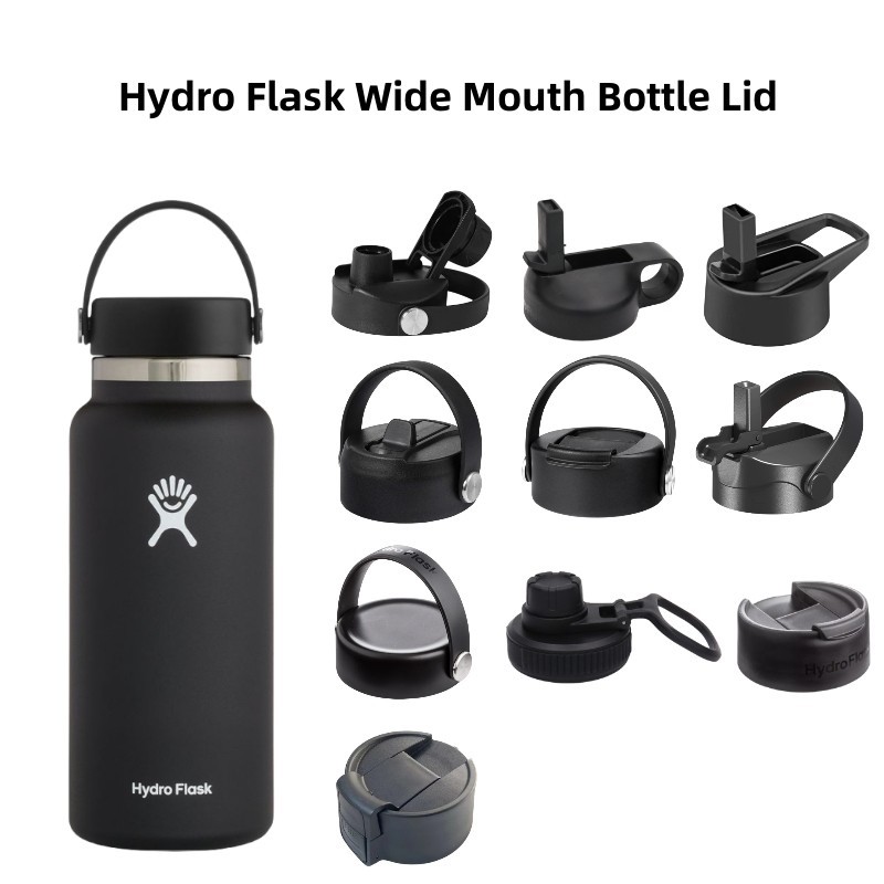 [9style] Hydro Flask Wide Mouth Lid, Straw Lids with Flexible Handle ...