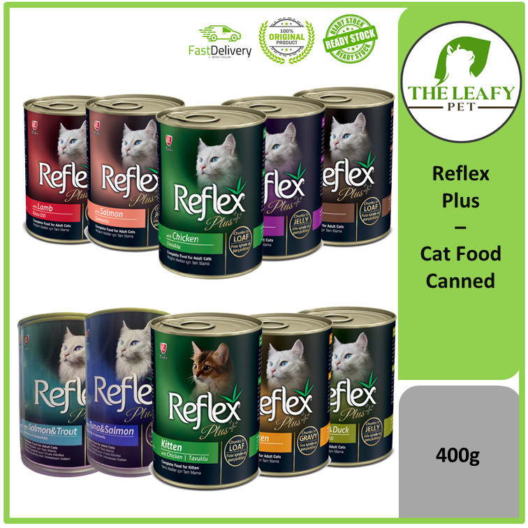 Reflex Plus Wet Canned Cat Food Chunks In Loaf 400g Shopee Malaysia