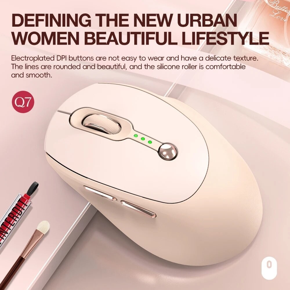 T-WOLF Q7 Rechargeable Dual-mode Bluetooth Wireless Mouse like logitech ...