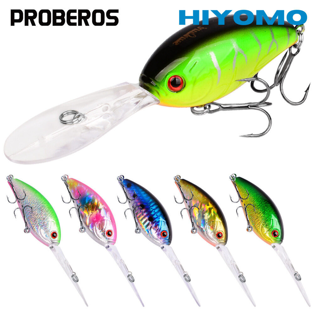 PROBEROS 1PCS Deep Diving Crankbait Fishing Lure Floating 110mm 18.5g ...