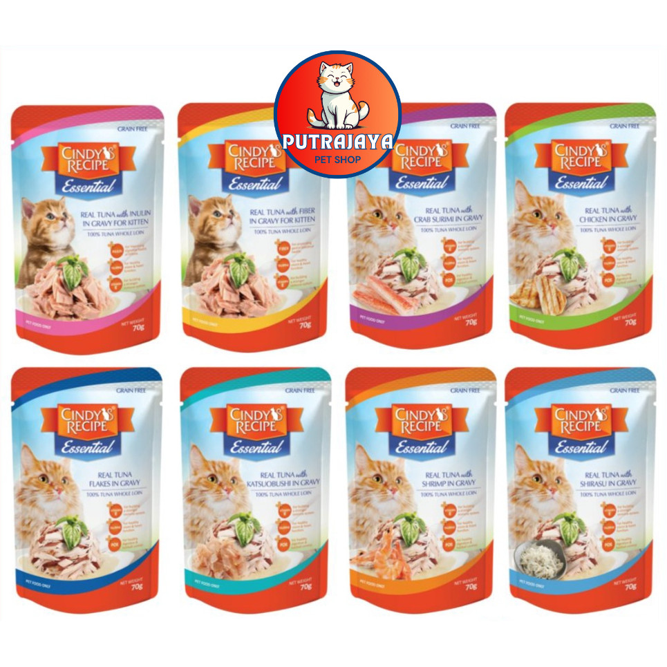 Cindy's Recipe Essential Gravy Wet Pouch 70G (Real Tuna) - Cat Wet Food ...
