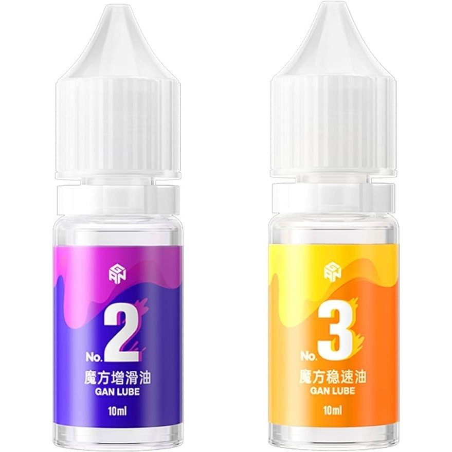 GAN Lube Set Bundle (V2 Lube & V3 Sticky Lube), 10mL Big Speed Cubing ...