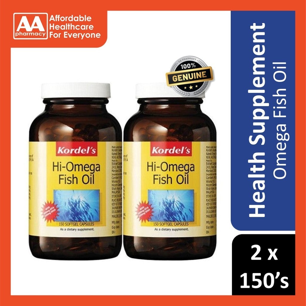 Kordel's Hi-Omega Fish Oil 1000mg Capsule (2 x 150's) | Shopee Malaysia