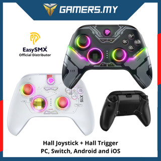 EasySMX X15 Gamepad Game Controller with Hall Joystick & Trigger Bluetooth + Wired + 2.4G ...