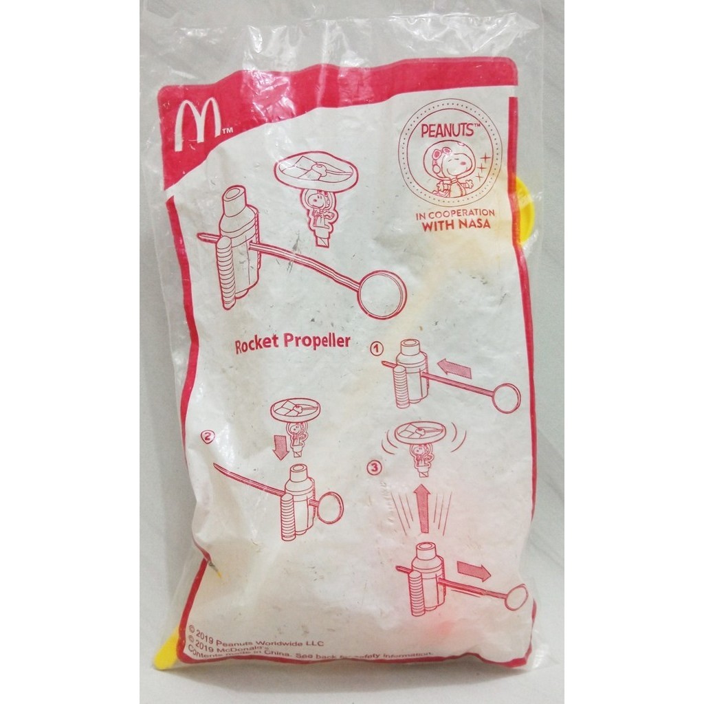 Mcdonalds HappyMeal Toys Snoopy Nasa Rocket Propeller -RR45 | Shopee ...