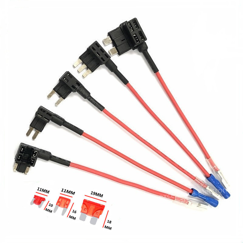 12V Mini Small Medium Size Car Fuse Holder Add-a-circuit TAP Adapter ...