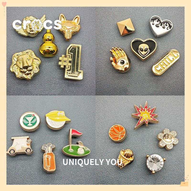 Crocs jibbitz Metal Shoe Buckle Golf Series Metal Shoe Buckle Crocs ...