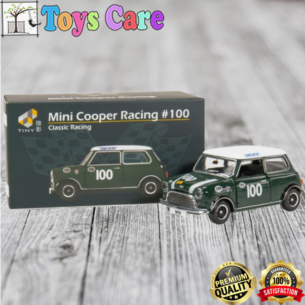 HIJAU Tiny MINI COOPER MORRIS CLASSIC RACING 100 GREEN - 100 DIECAST ...