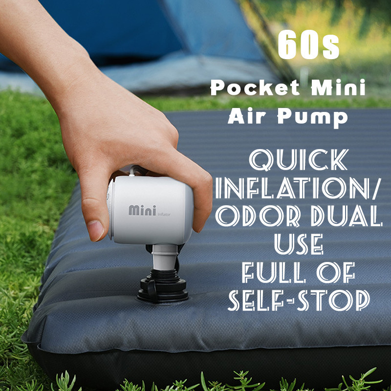 Electric Mini Air Pump Portable Inflate & Deflate With Outdoor ...