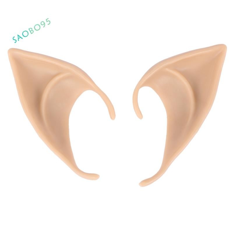 1 Pair PVC Fairy Pixie Fake Elf Ears Halloween Mask New Party Mask ...