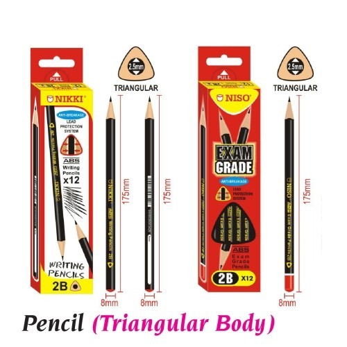 2B Pencil | Wirting Pencil | 2B Exam Grade Writing Pencil/2B Pensel ...