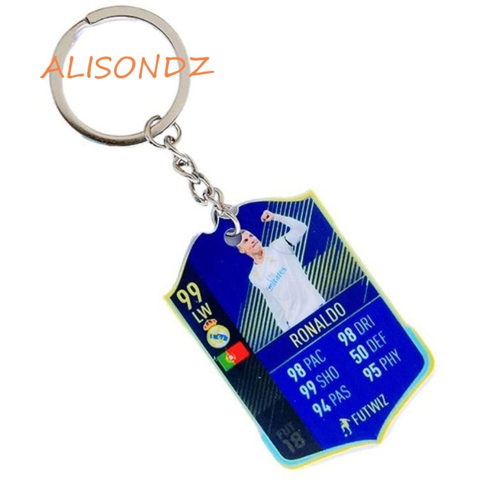 ALISONDZ Football Keyring, Messi Beckham Soccer Key Chain, Football ...
