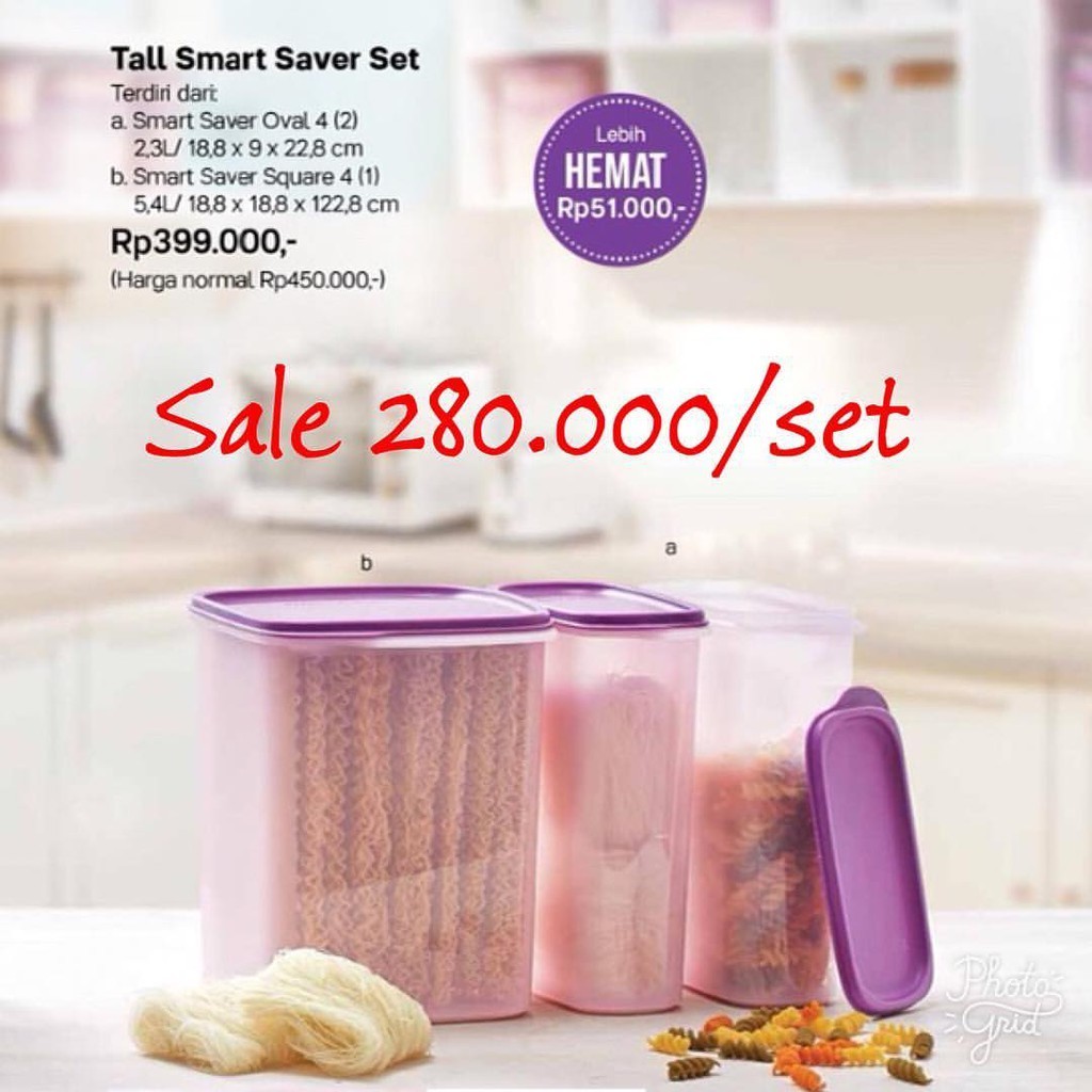 Tupperware Smart Saver Big set | Shopee Malaysia