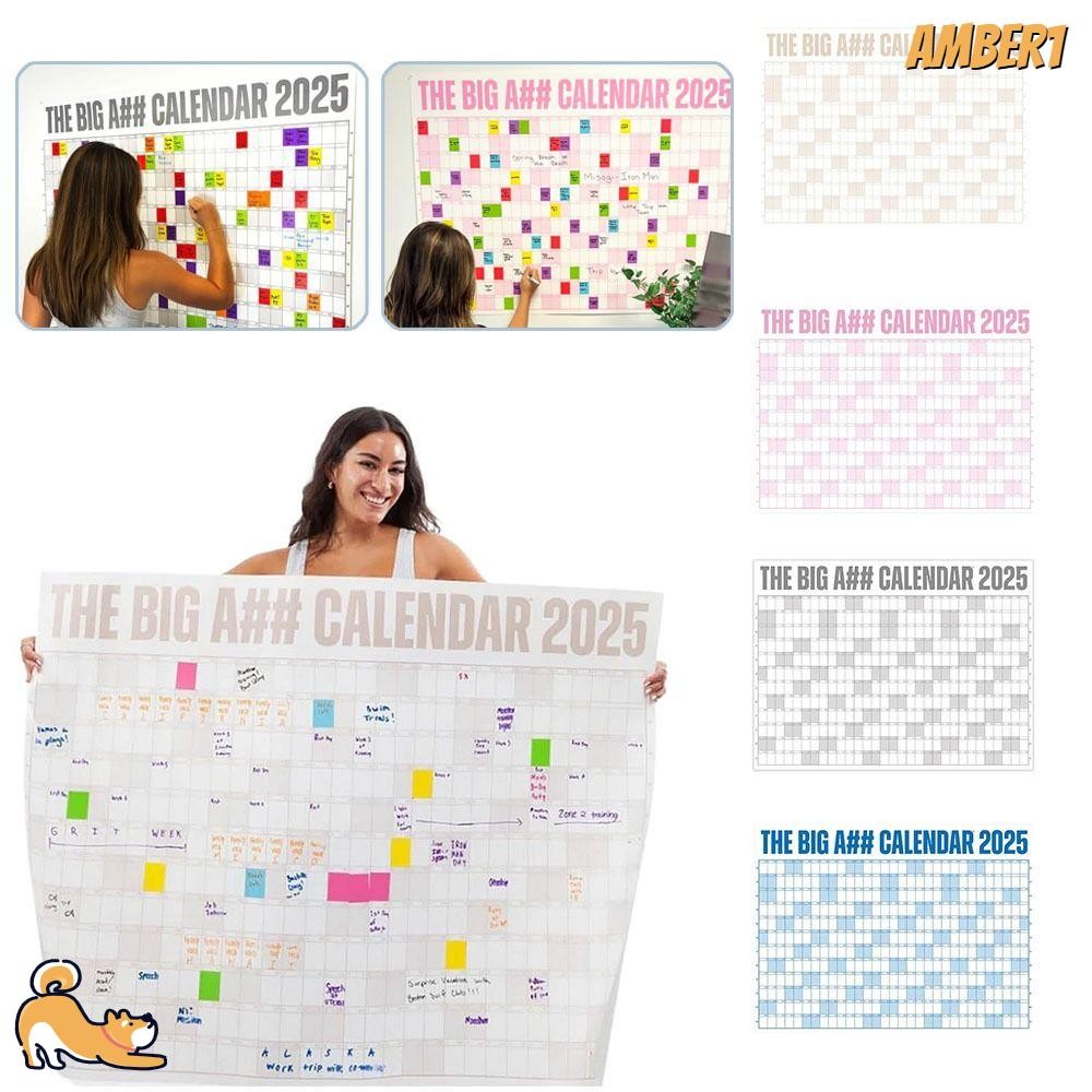AMBER1 The Big A## Calendar, with Pen and Adhesive Sticker Giant 2025 ...