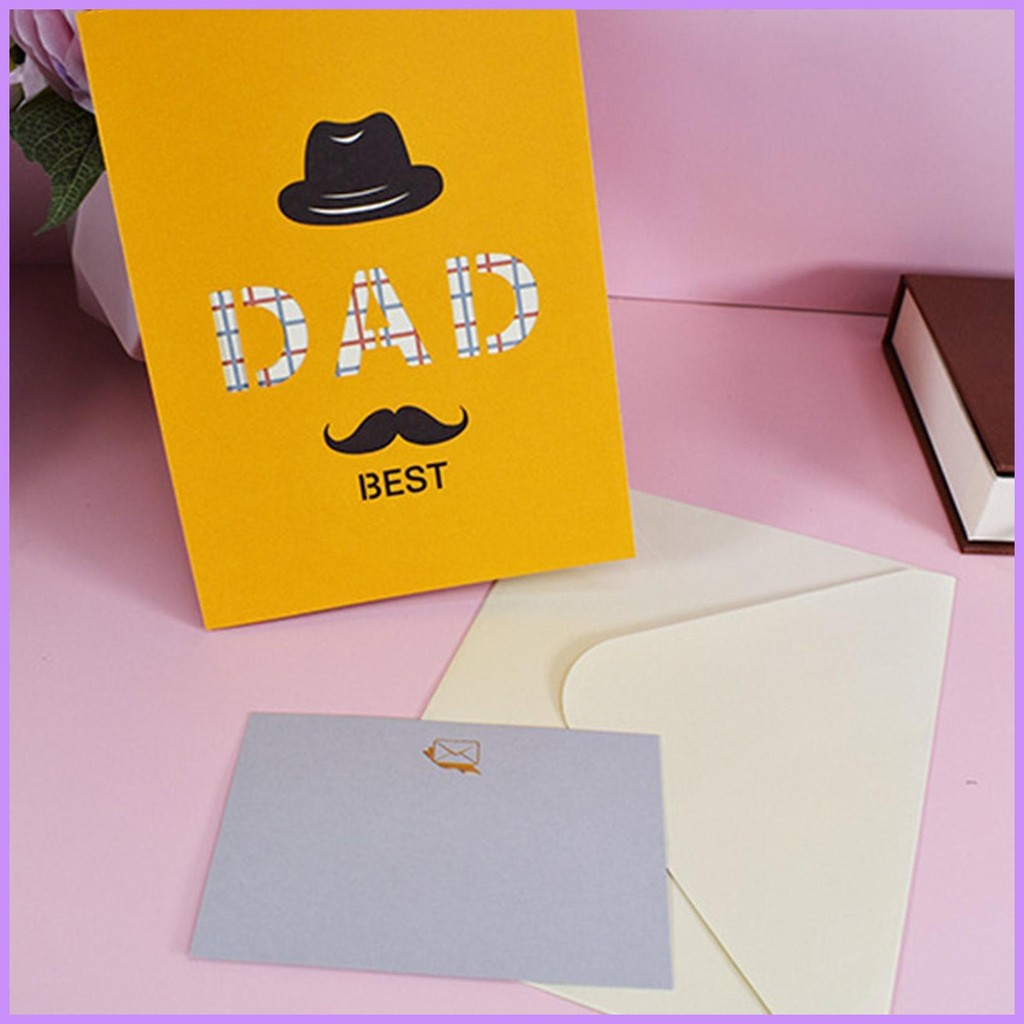 3D Fathers Day Card Carving Paper with Envelope 3D Pop Up Father Card ...