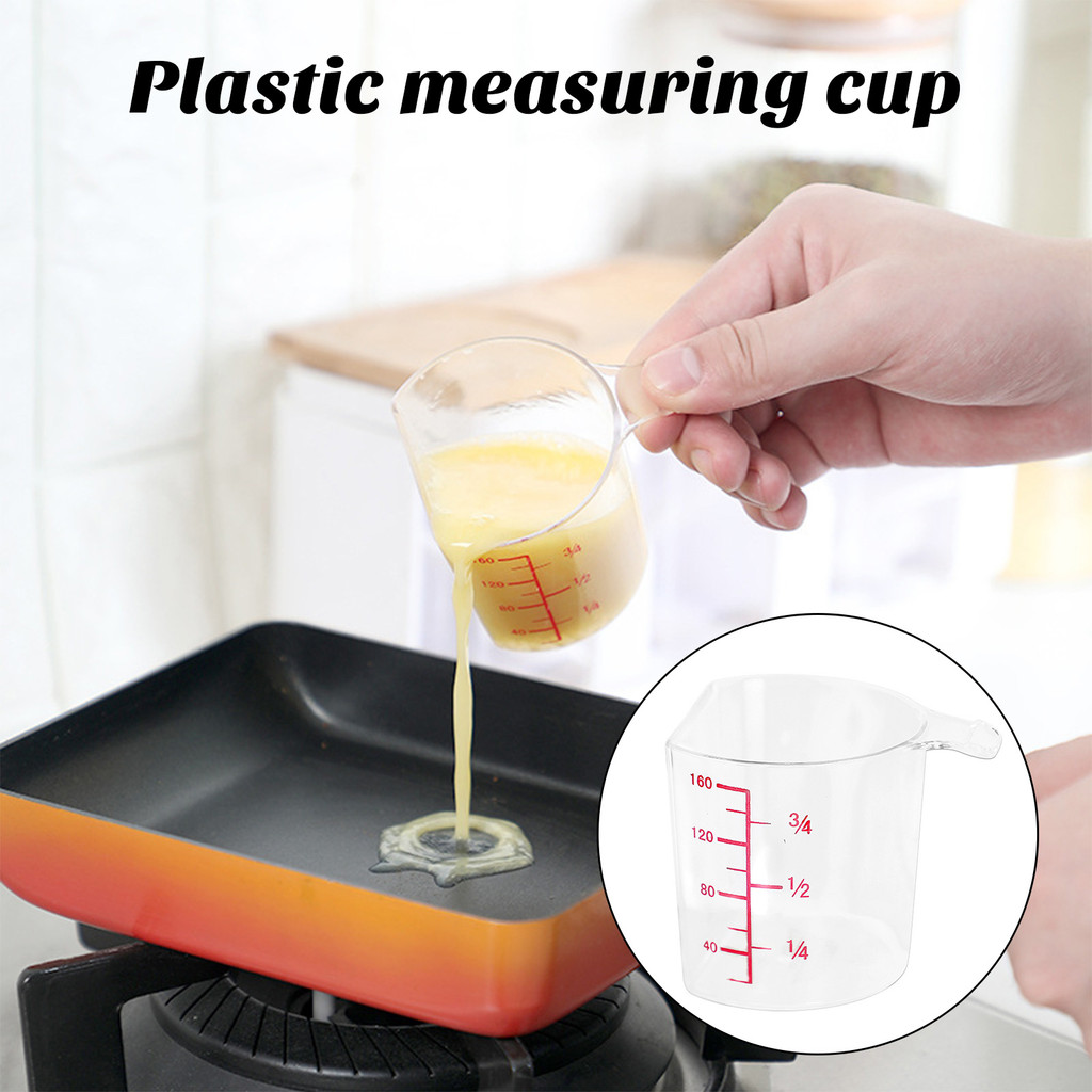 SKS 180ML Plastic Rice Measuring Cup Precision with Handle Easy Storage ...
