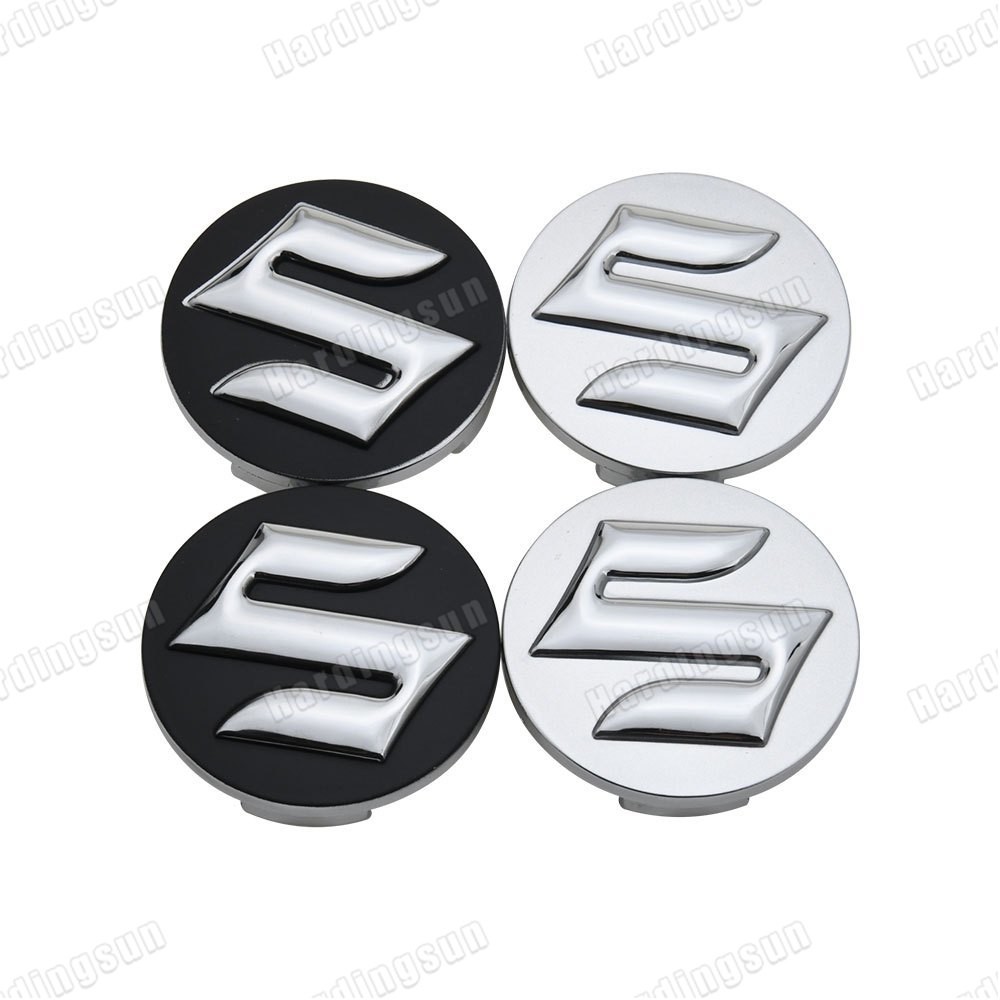 4 Units SUZUKI Rim Cap 54MM Alloy Wheel Center Caps Tyre Hub Caps For ...