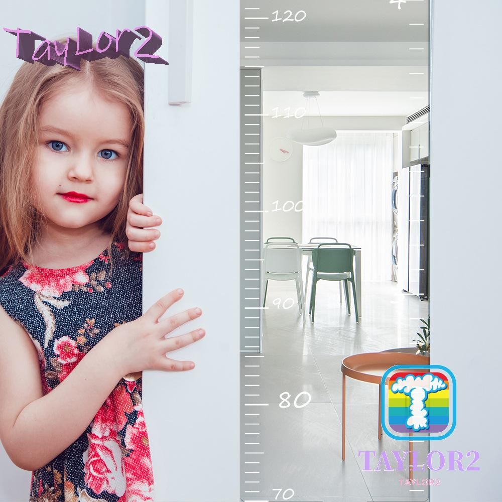 ATAYLOR Kids Height Mirror Ruler, Foldable Acrylic Puzzle Mirror Growth ...