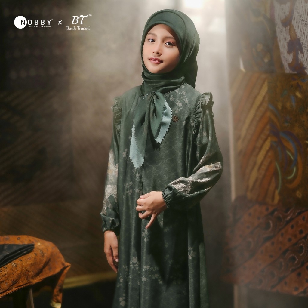 Batik Trusmi X Nobby Arundaya Dress Kids Sarimbit Ramadhan Eid Al-Fitr ...