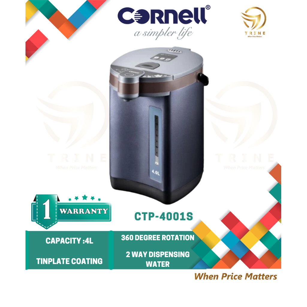 CORNELL THERMO POT 4L CTP-4001S TINPLATE COATING HOUSING RE-BOILING ...