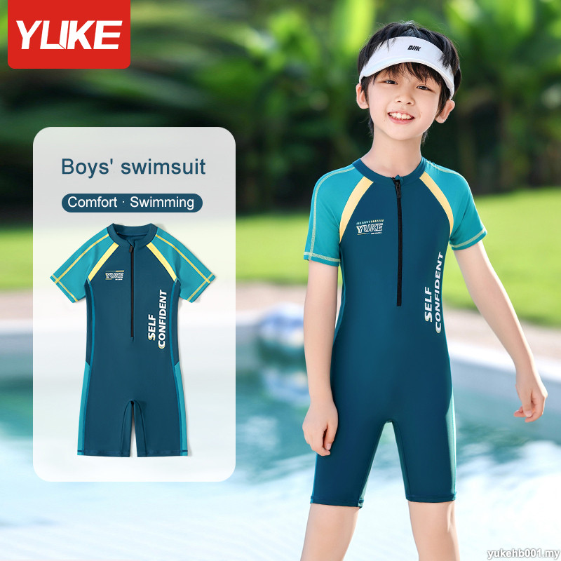 YUKE Swimming Suit Kid Boy Quick Drying Breathable One Piece Swimsuit ...
