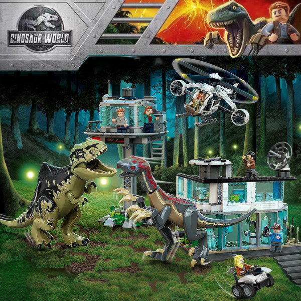lego ninjago lego ninjago robot Jurassic Dinosaur Park Suitable for ...