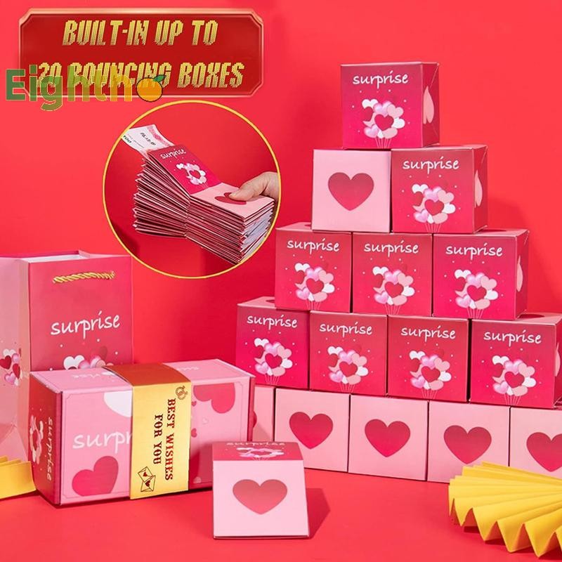 [Eighth] 10/12/16/20 Surprise Explosion Gift Box Cash Bounce Exploding ...
