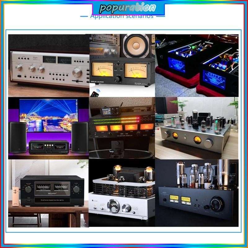 POP Upgraded VU Level Meter 500uA Pointer Digital DB Tube Amplifier ...