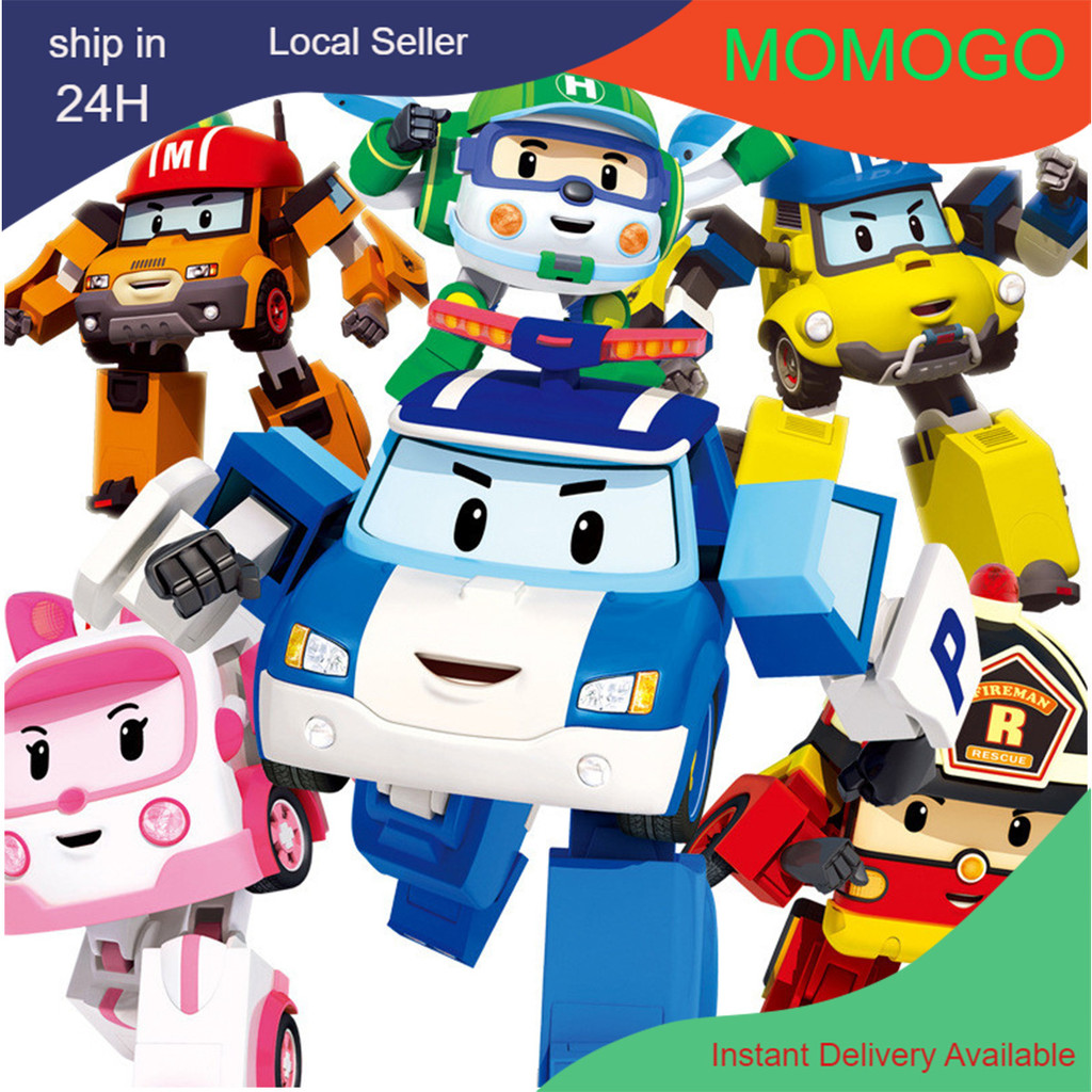 Transforming Robocar poli toy car Rescue Vehicle Series 2 in 1 Kids ...