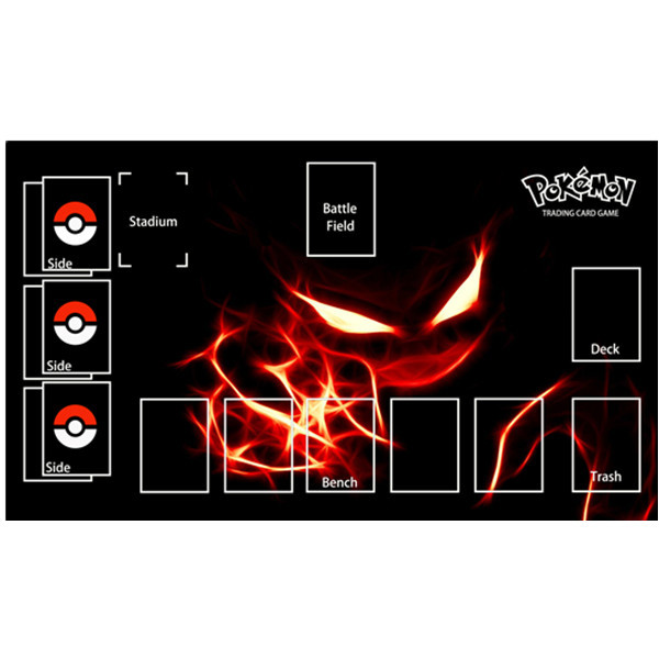 60x35x0.2cm Anime Pokemon Genger Series PTCG Dedicated Solitaire Game ...