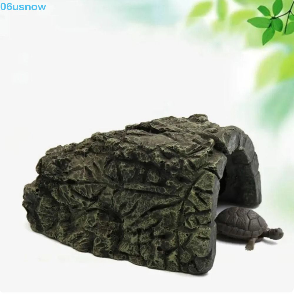 USNOW Fish Hiding Cave, Rock Shape Grey Turtle Cave, Tortoise House ...