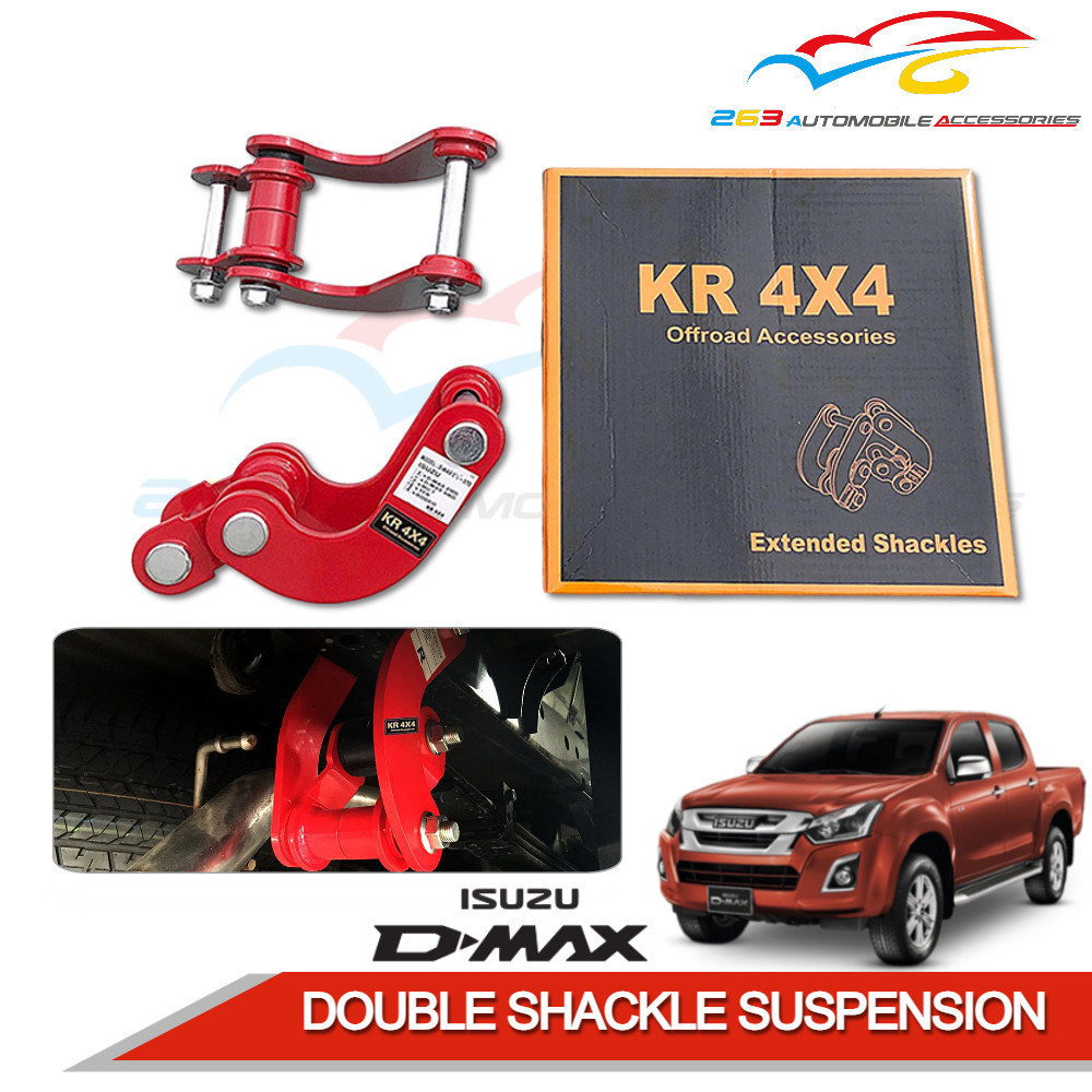 ISUZU D-MAX DMAX 2012-2020 DOUBLE SHACKLE 4X4 REAR COMFORT SUSPENSION ...